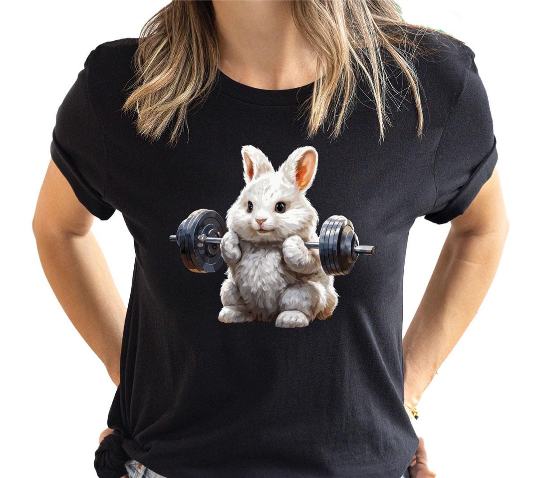 Gym Bunny Tee, Fitness Bunny, Funny Lift Tee, Gym Lover Tee, Hilarious ...