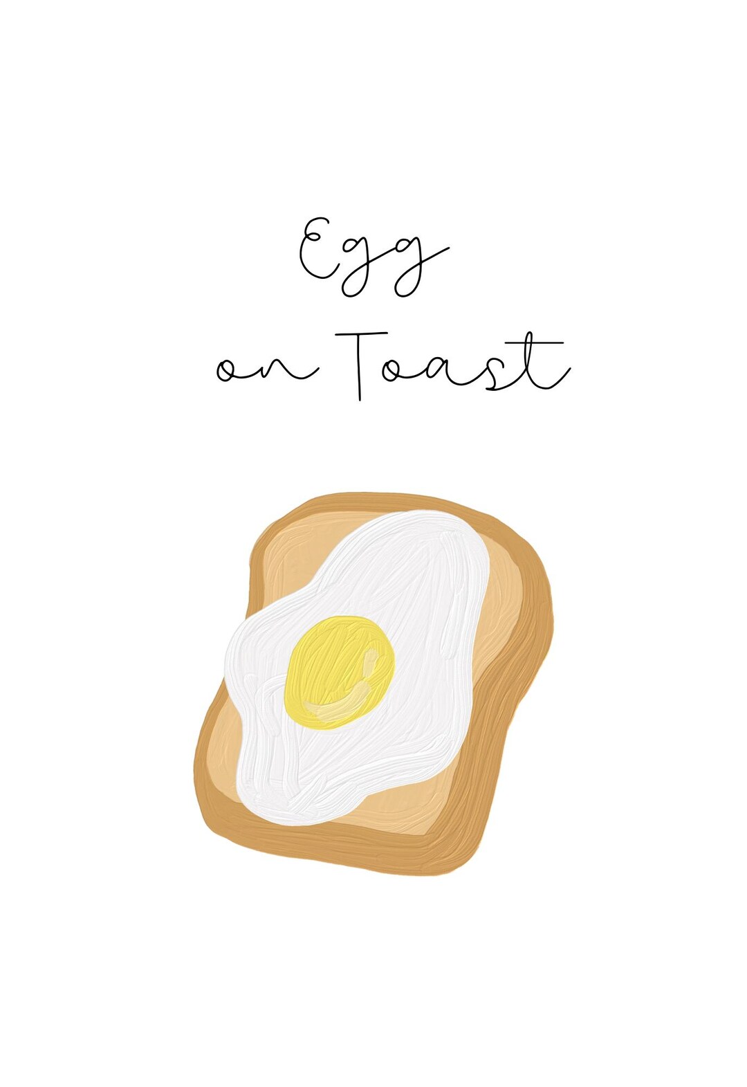 EGG ON TOAST printable Artwork for Kitchen / Cafe / Restaurant - Etsy UK