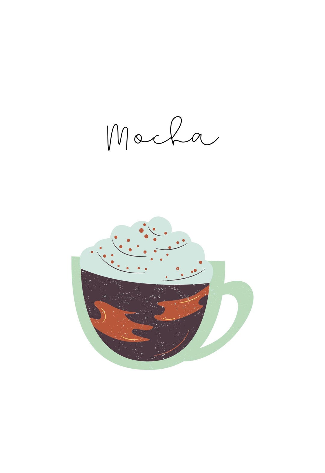 MOCHA printable Artwork for Kitchen / Cafe / Restaurant - Etsy