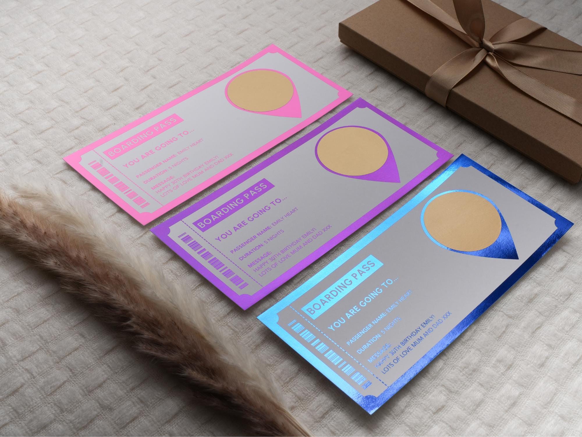Location Pin Scratch Reveal | Foil Ticket | Holiday Ticket | Travel ...