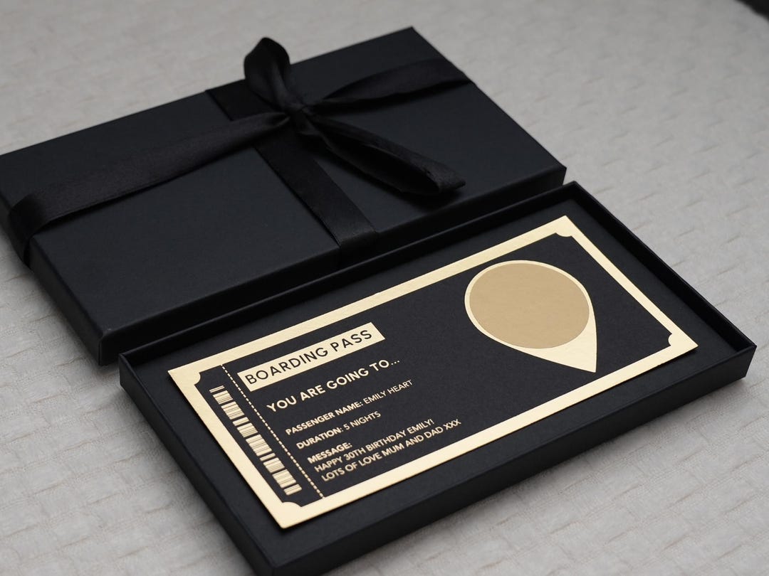 Location Pin Scratch Reveal | Foil Ticket | Holiday Ticket | Travel ...