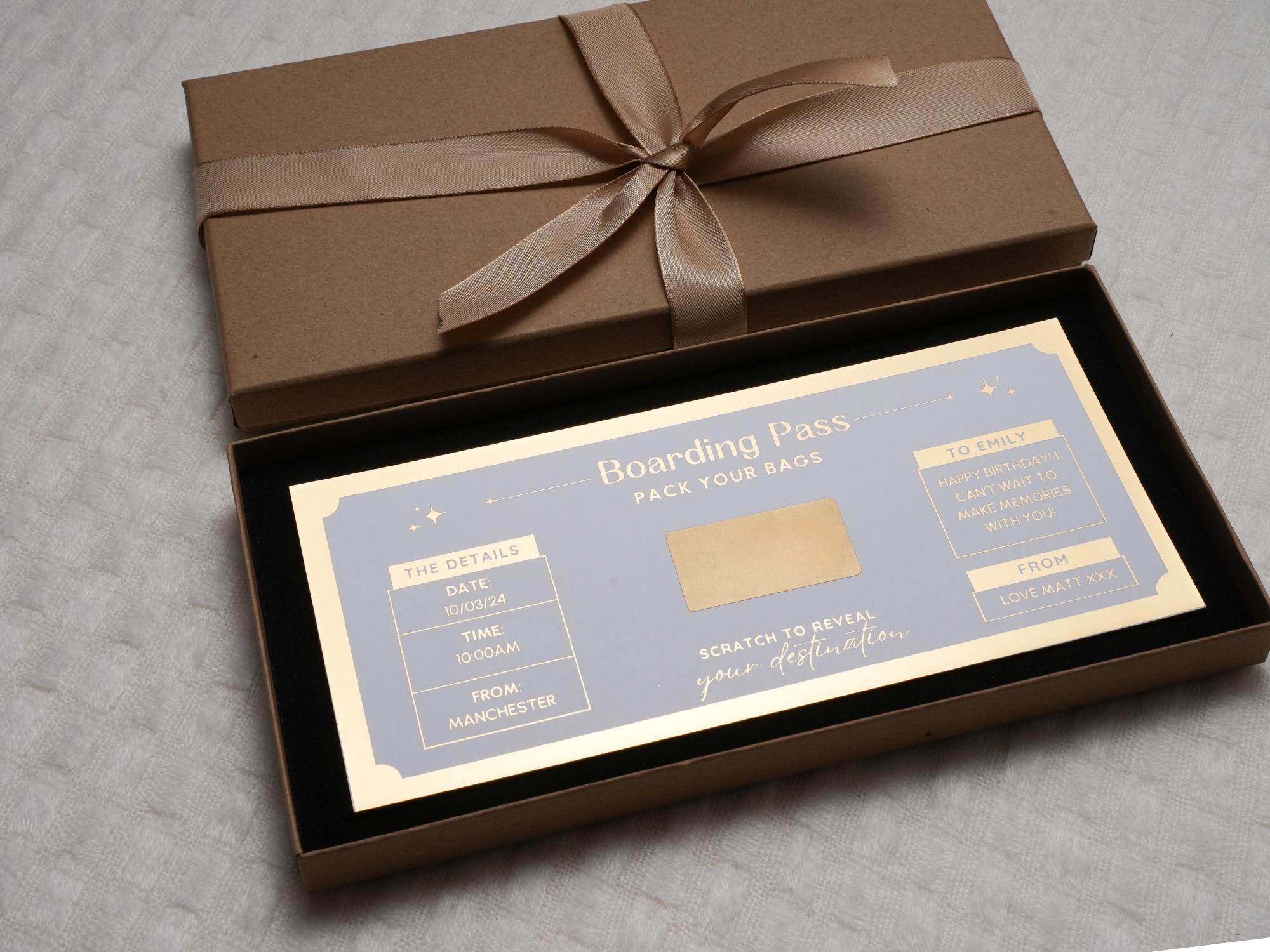 Boarding Pass Scratch Reveal | Foil Ticket | Holiday Ticket | Travel ...