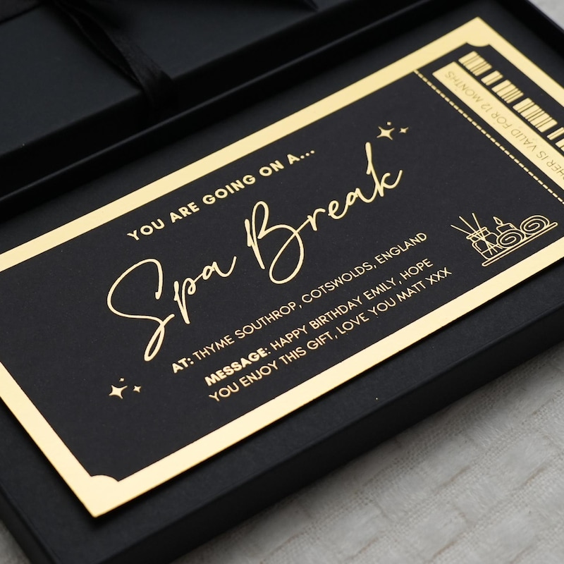 Spa Scratch off Voucher - Etsy UK
