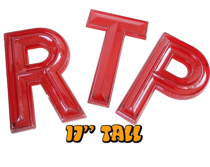MARQUEE LETTERS 17" Plastic Neon Sign R T P Raleigh Nc North Carolina ...
