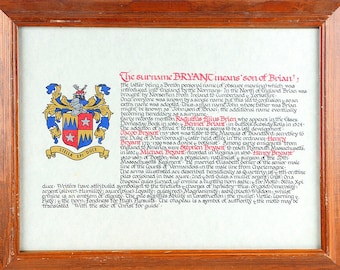 Family Crest Genealogy - Etsy