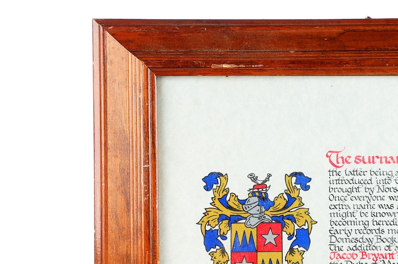 1970s BRYANT FAMILY CREST Meaning Origins History Ancestry Dna Relative ...