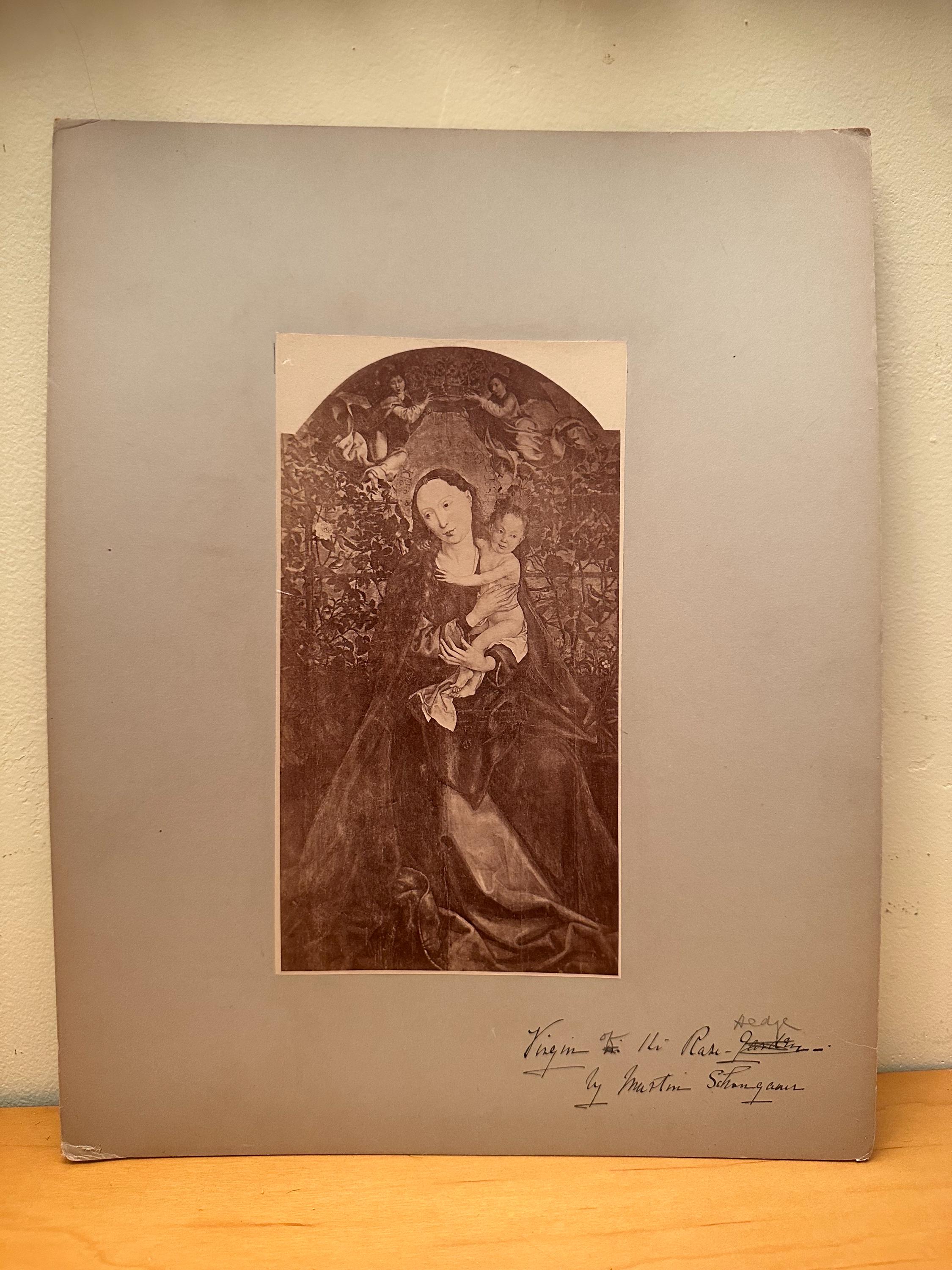 Print Art Wall Maria Im Rosenhag Madonna in the Rose Garden Martin ...