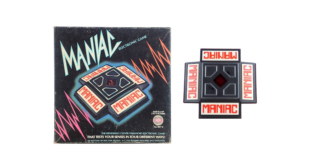 1979 MANIAC Game Ideal Toy Creative Kids Toys Vintage 1970s Battery ...