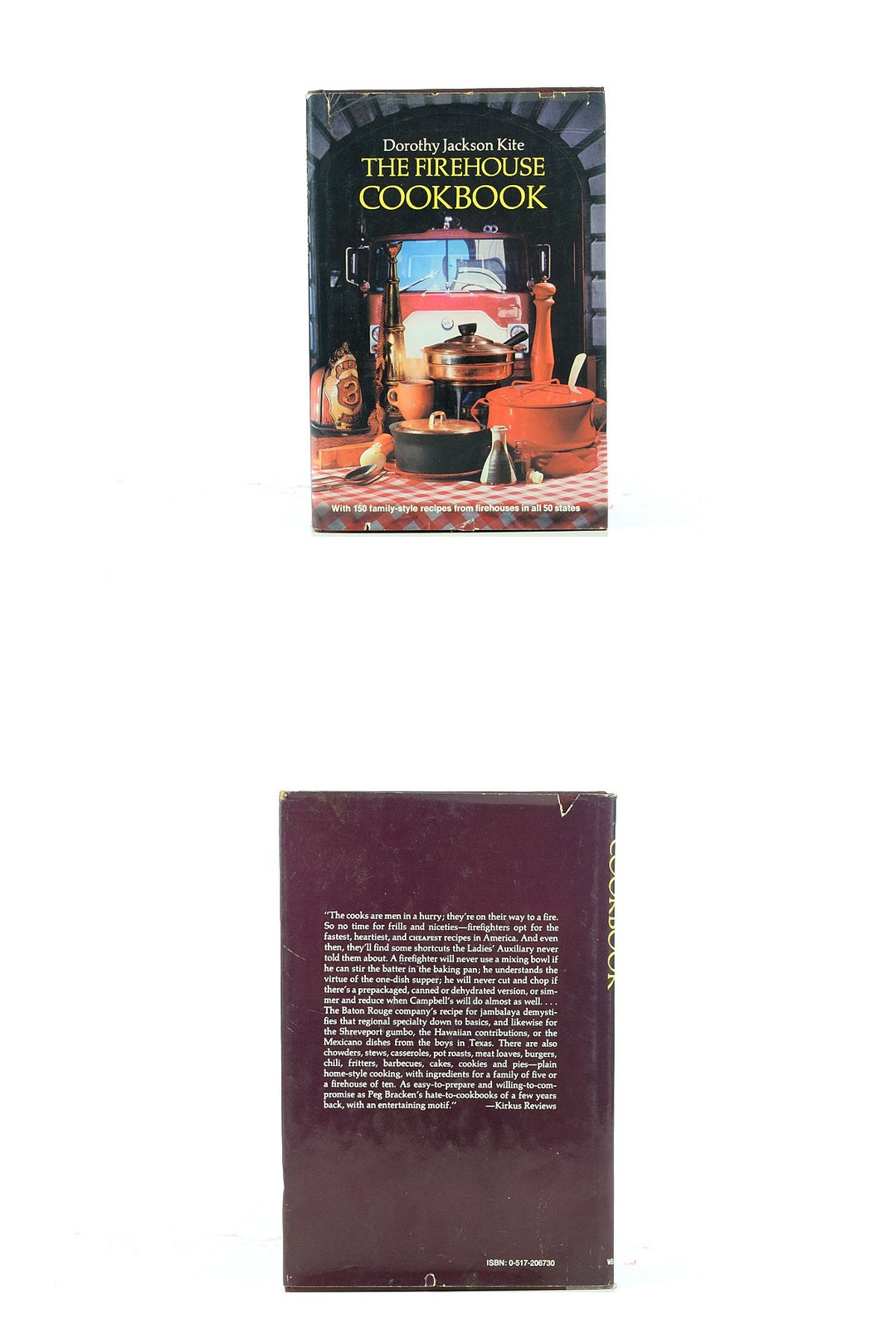 FIREHOUSE COOKBOOK 1975 Fireman Firefighter Dorothy Jackson Kite ...