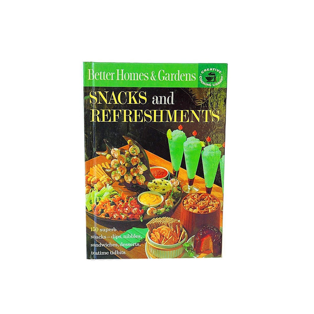 COOKBOOK 1963 Better Homes & Garden Snacks Refreshments Cook Book ...
