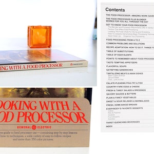 COOKBOOK 1978 General Electric Food Processor Vintage Culinary Retro ...