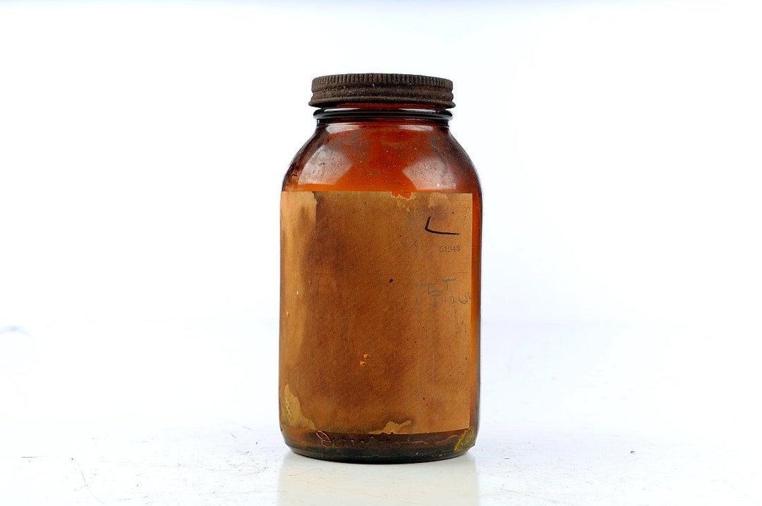 APOTHECARY JAR Bottle 1940s Advertising Pharmaceuticals Pharmacy ...