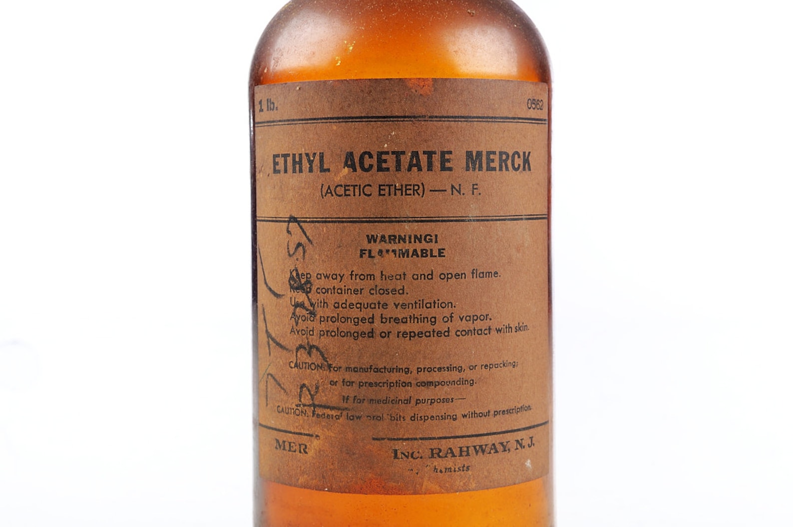 APOTHECARY JAR Bottle 1940s MERCK Ethyl Acetate Advertising - Etsy