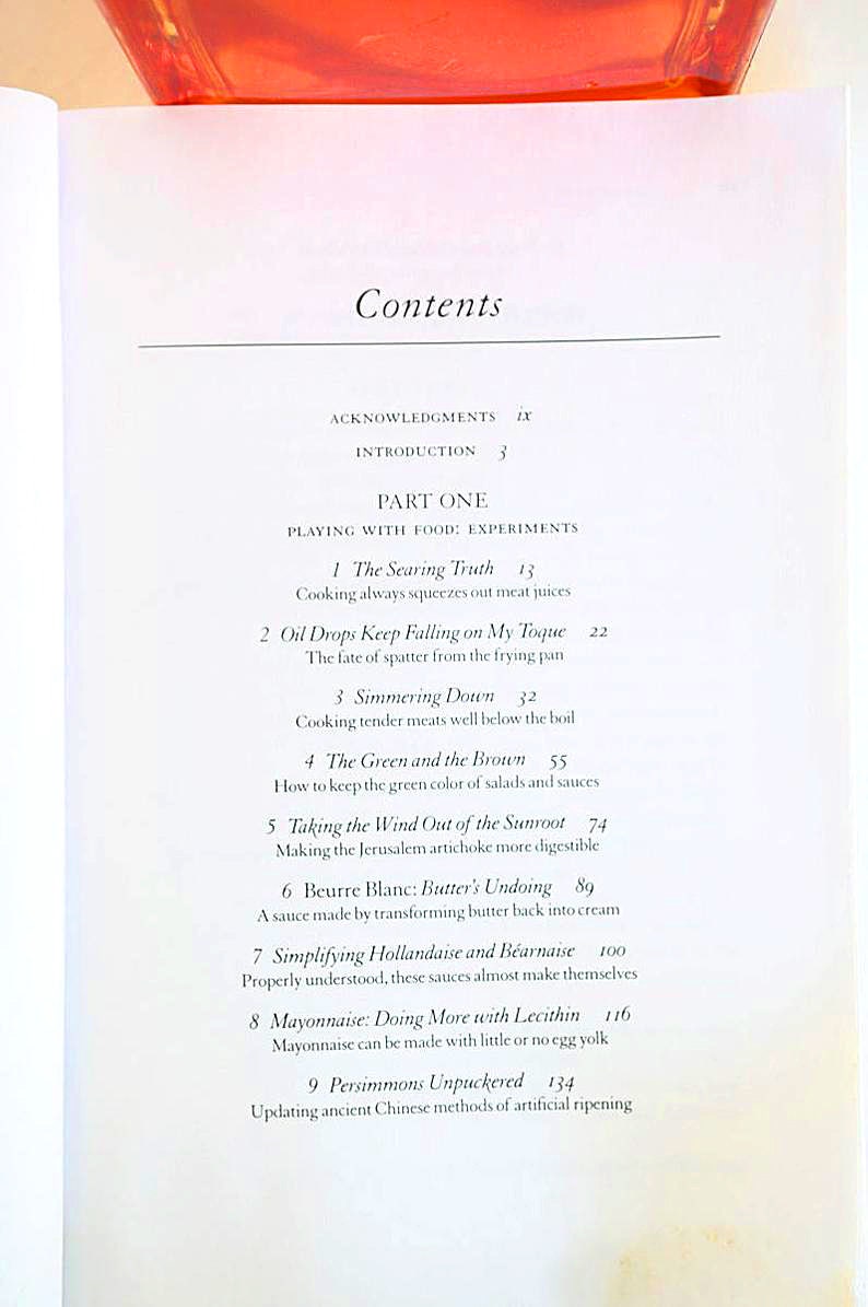 COOKBOOK 1990 Curious Cook Harold Mcgee Kitchen Science Lore Talk Home ...