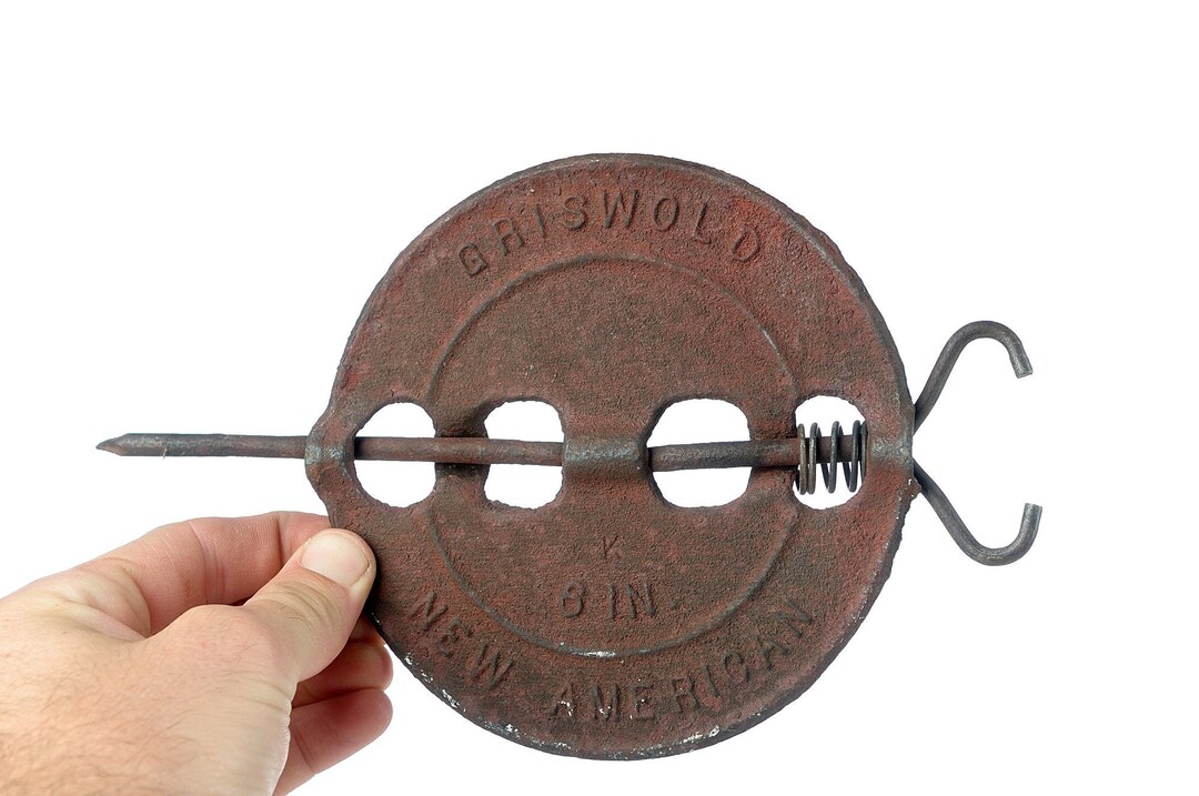 GRISWOLD Stove Damper Spindle Cast Iron Stove Primitive Decor Cabin ...