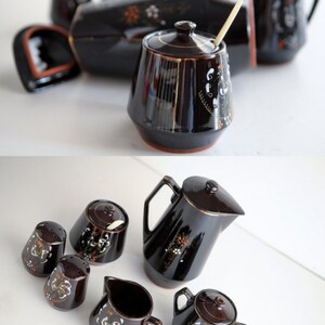 TEA SET 9 Piece Mid Century 1950s Ceramic Hand Painted Made in JAPAN ...