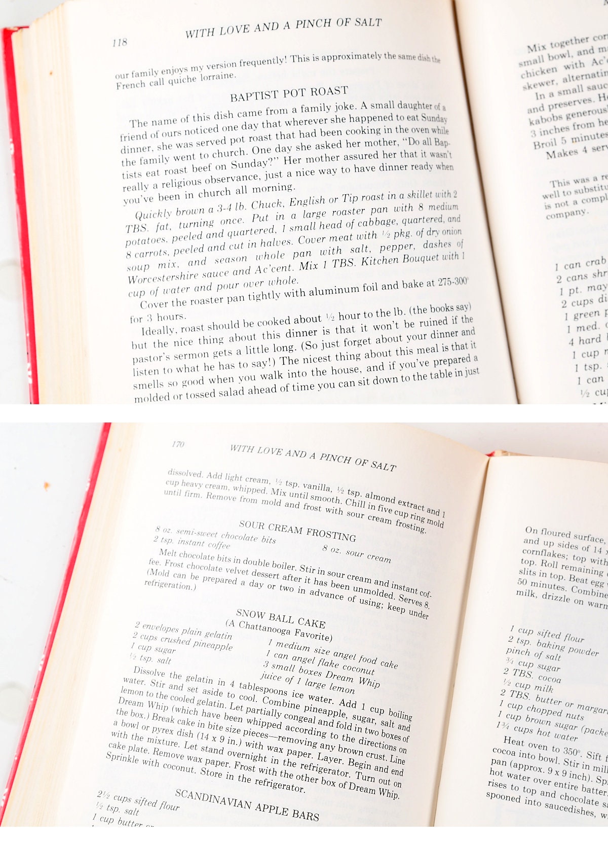 COOKBOOK 1977 With Love and A Pinch of Salt Jessie Rice Sandberg FRESH ...