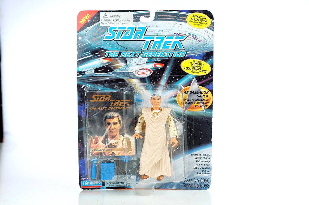ACTION FIGURE STAR Trek Ambassador Sarek Next Generation Space Toy Kids ...