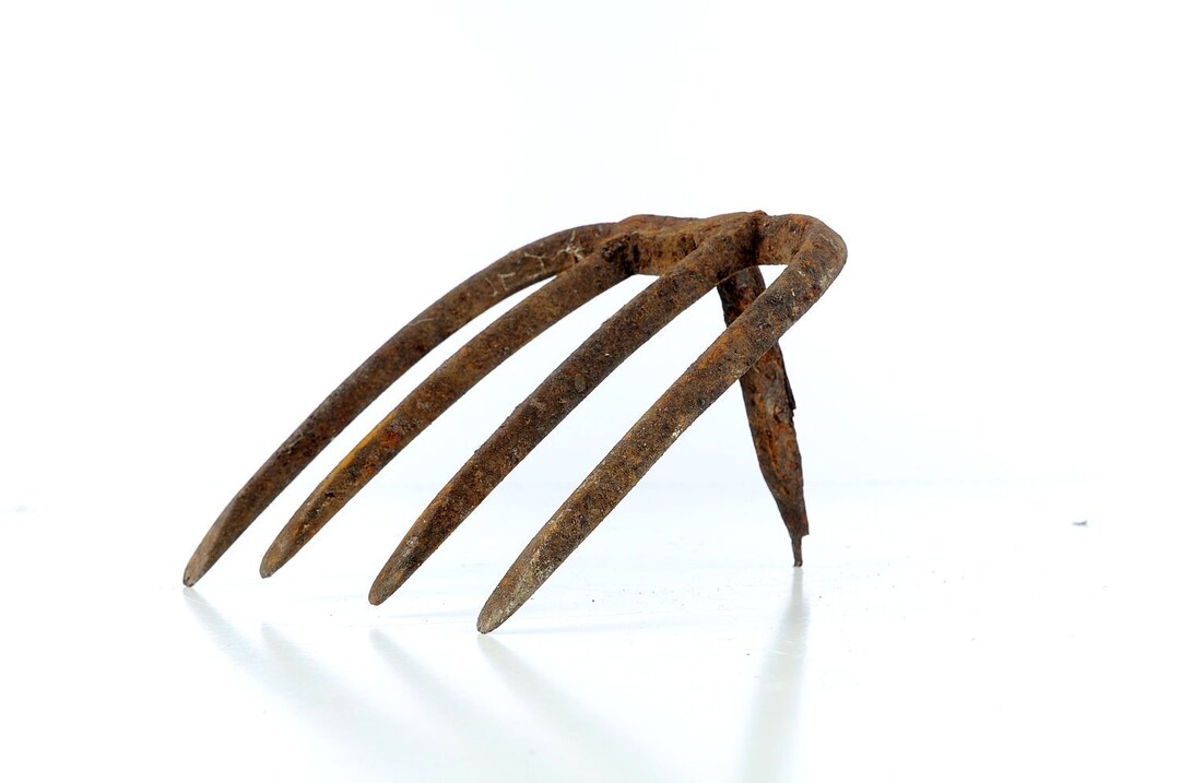 FORK RAKE 1900s Metal Iron Vintage Farm Decor Primitive Farmhouse Tool ...