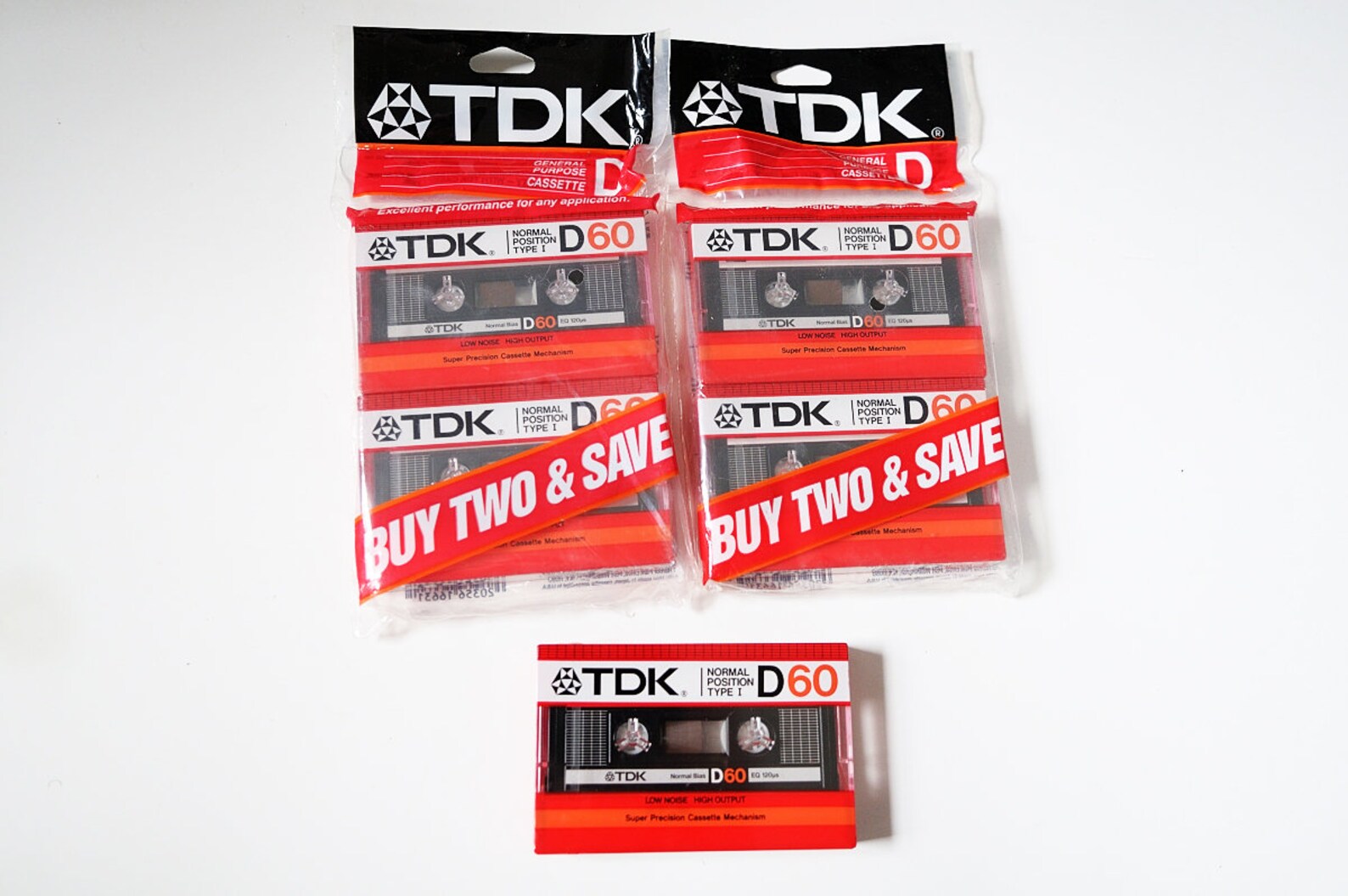 TDK D60 Normal Position Type I Hifi Stereo Cassette Tapes Lot | Etsy