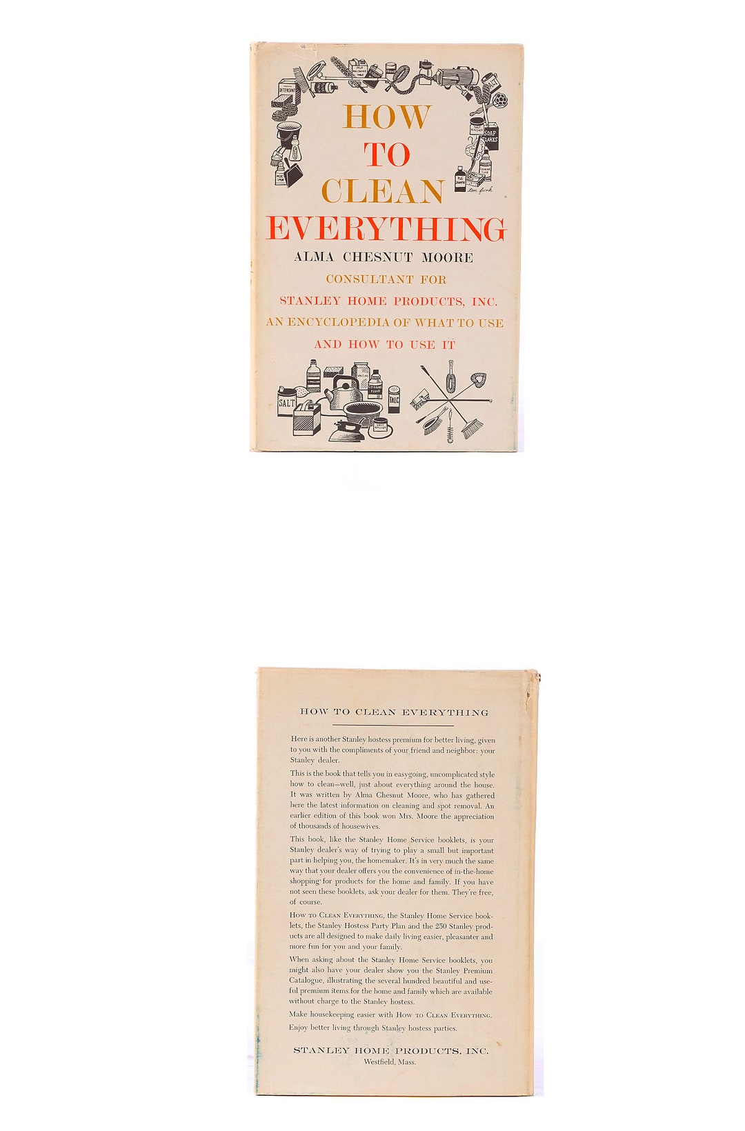 BOOK 1961 How to Clean Everything Mid Century Kitchen Gift Wedding Do ...