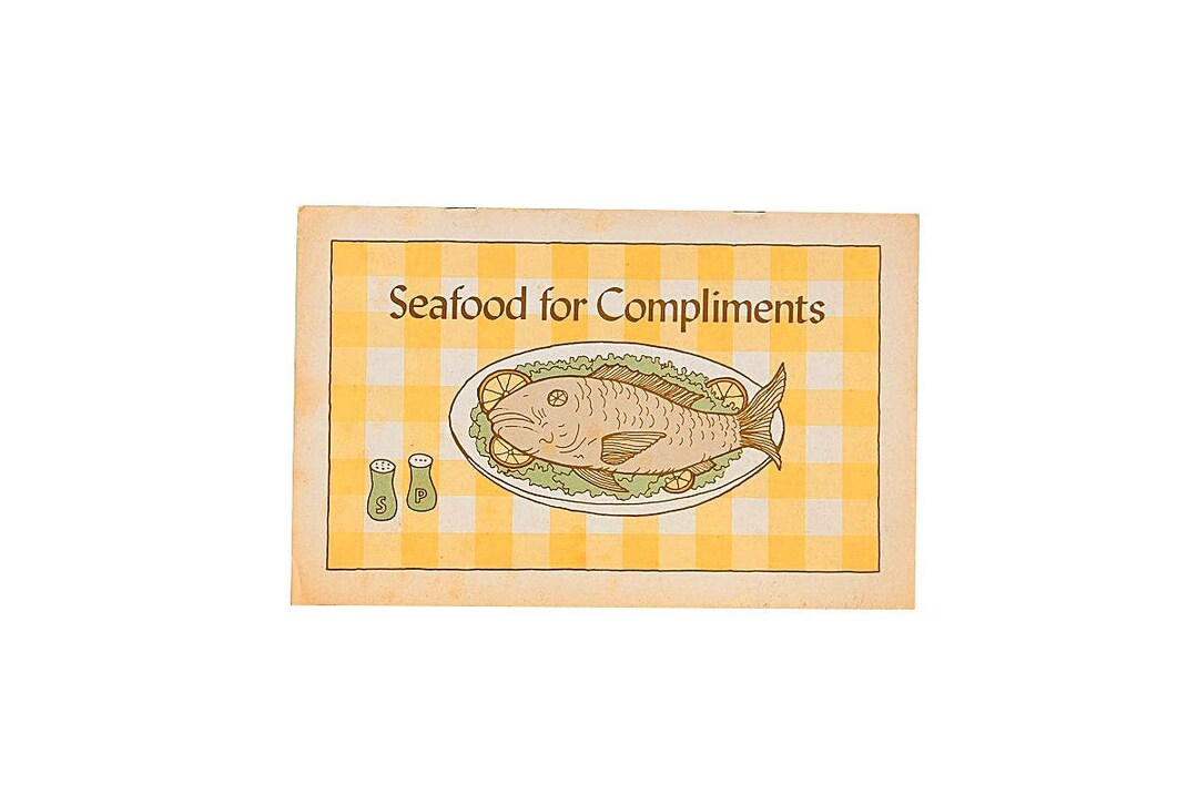 COOKBOOK 1970s SEAFOOD for Compliments Chef Culinary Kitchen Cook Book ...