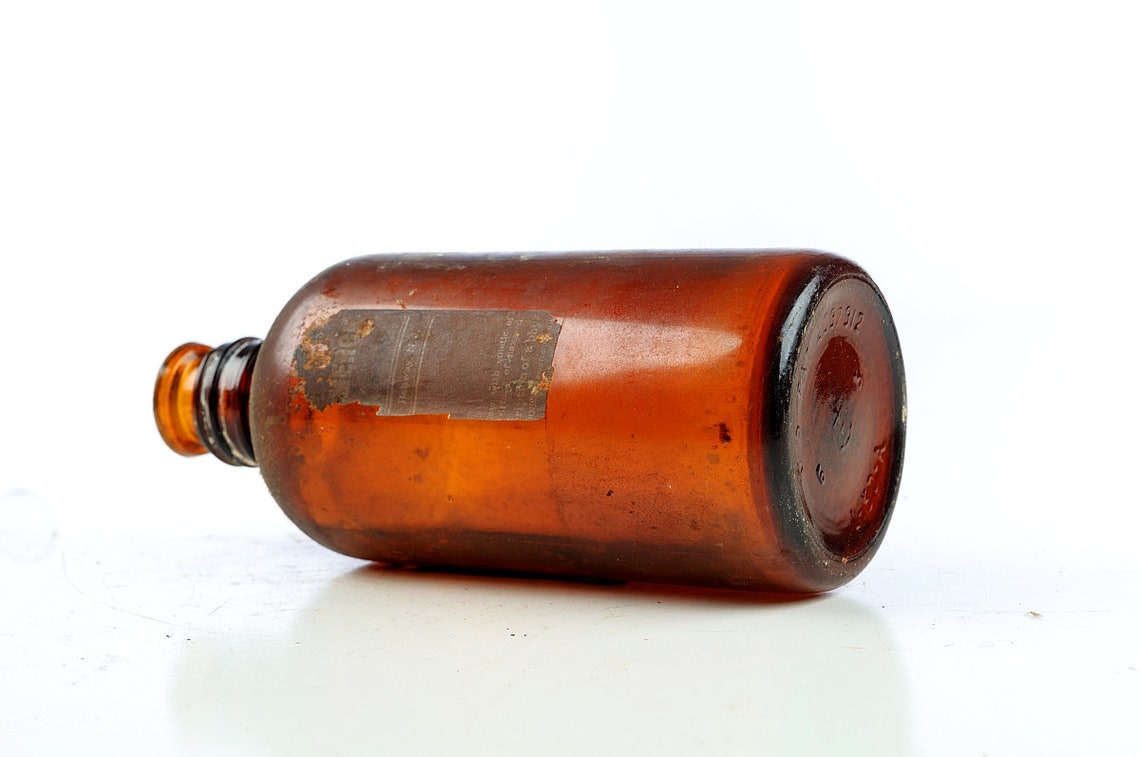 APOTHECARY JAR Bottle 1940s MERCK Advertising Pharmaceuticals - Etsy