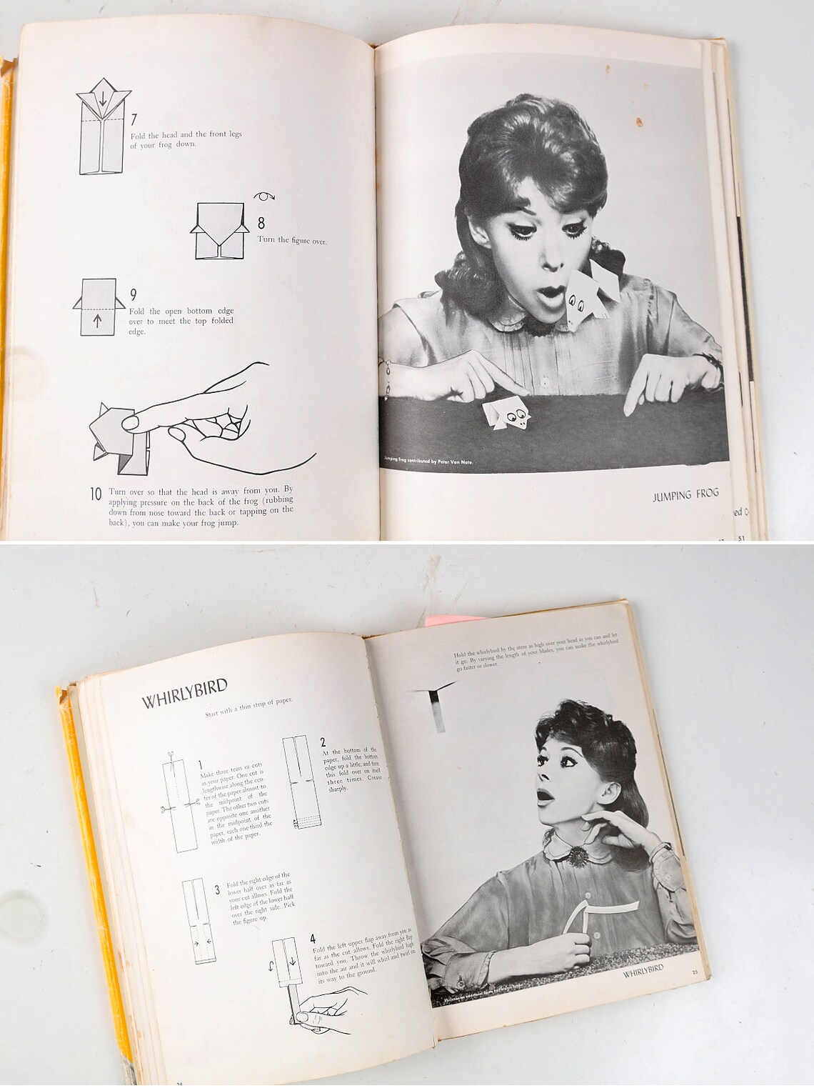 ORIGAMI BOOK 1971 Folding Paper Planes Shari Lewis Lamb Chop Kids Book ...