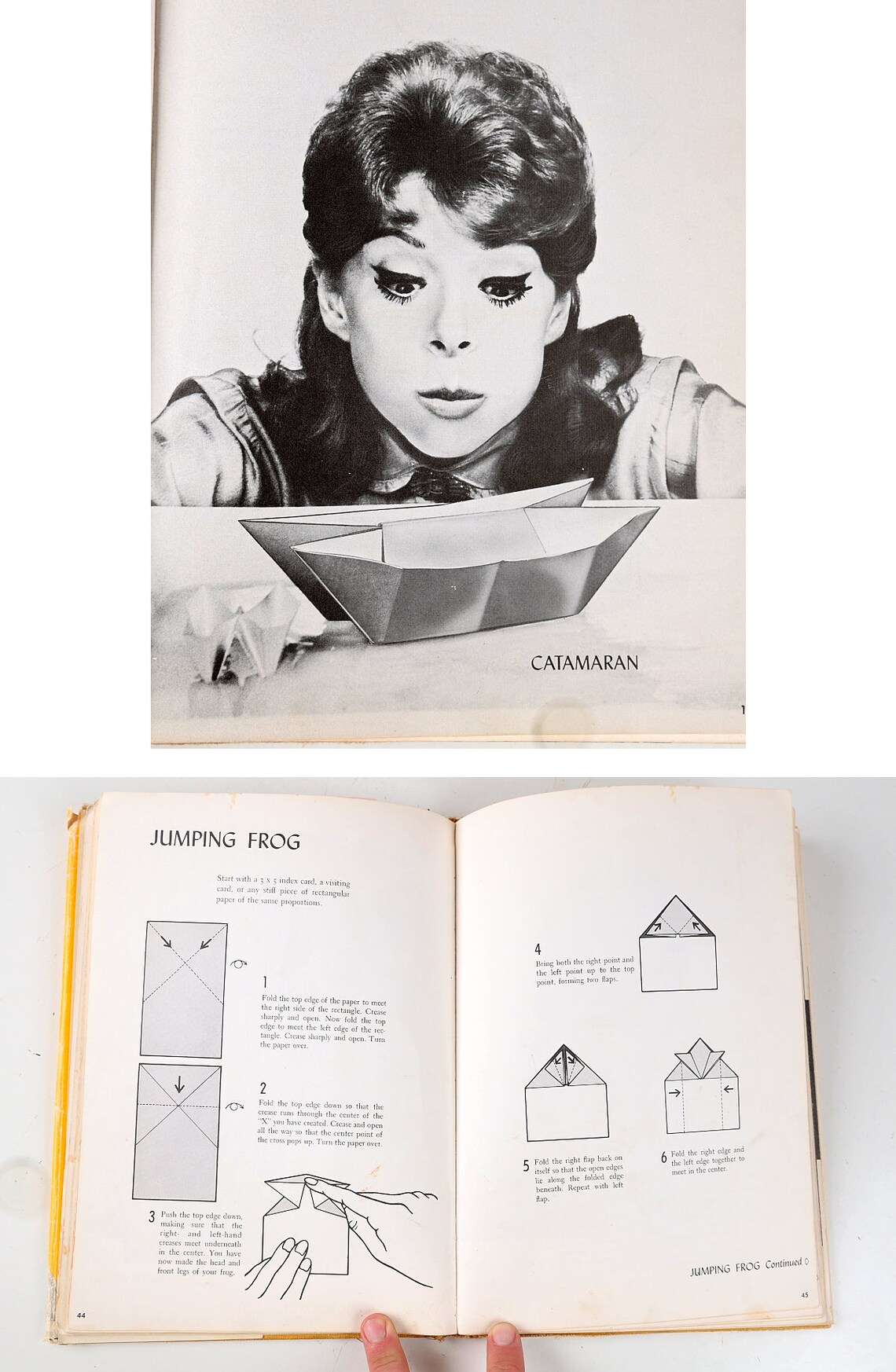 ORIGAMI BOOK 1971 Folding Paper Planes Shari Lewis Lamb Chop Kids Book ...