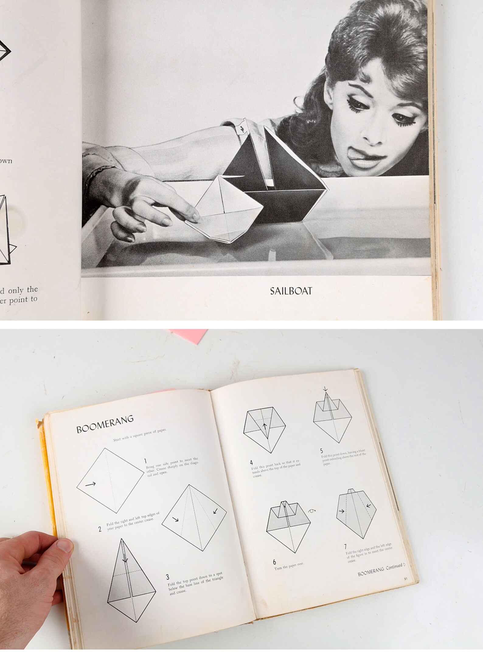 ORIGAMI BOOK 1971 Folding Paper Planes Shari Lewis Lamb Chop Kids Book ...