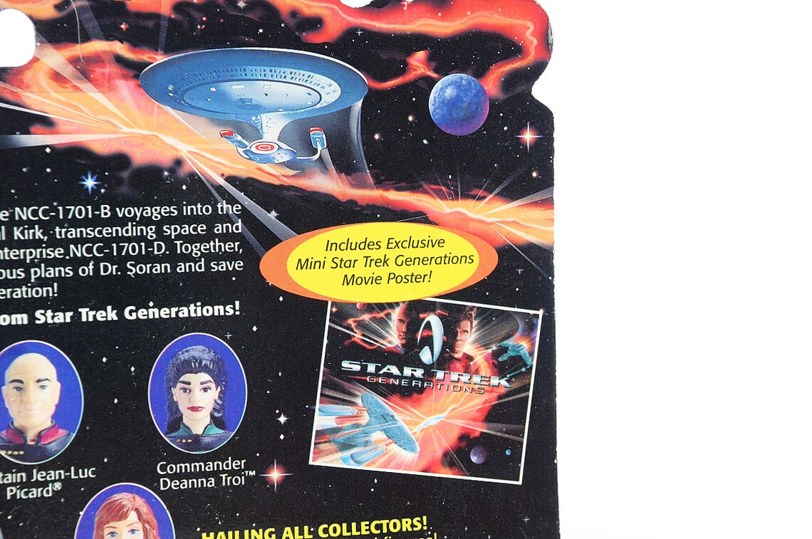 ACTION FIGURE William Riker STAR Trek Next Generation Space Toy Kids ...