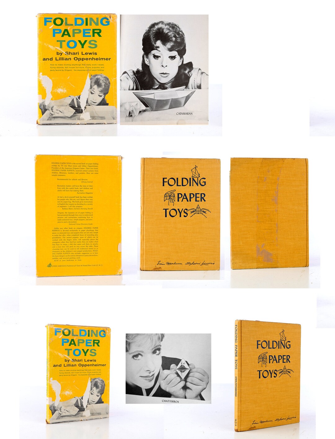 ORIGAMI BOOK 1971 Folding Paper Planes Shari Lewis Lamb Chop Kids Book ...