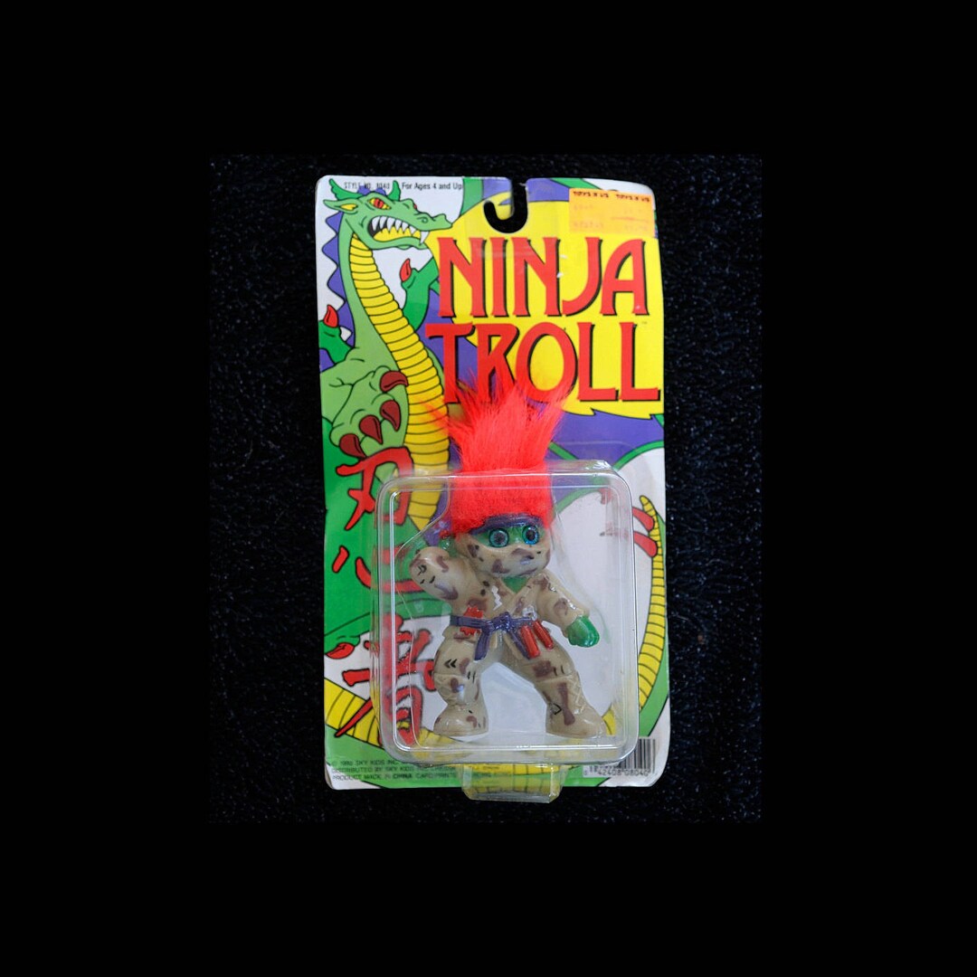 TROLL NINJA NEW Rare Red Hair Circa 1991 1992 Trolls Movie Village ...