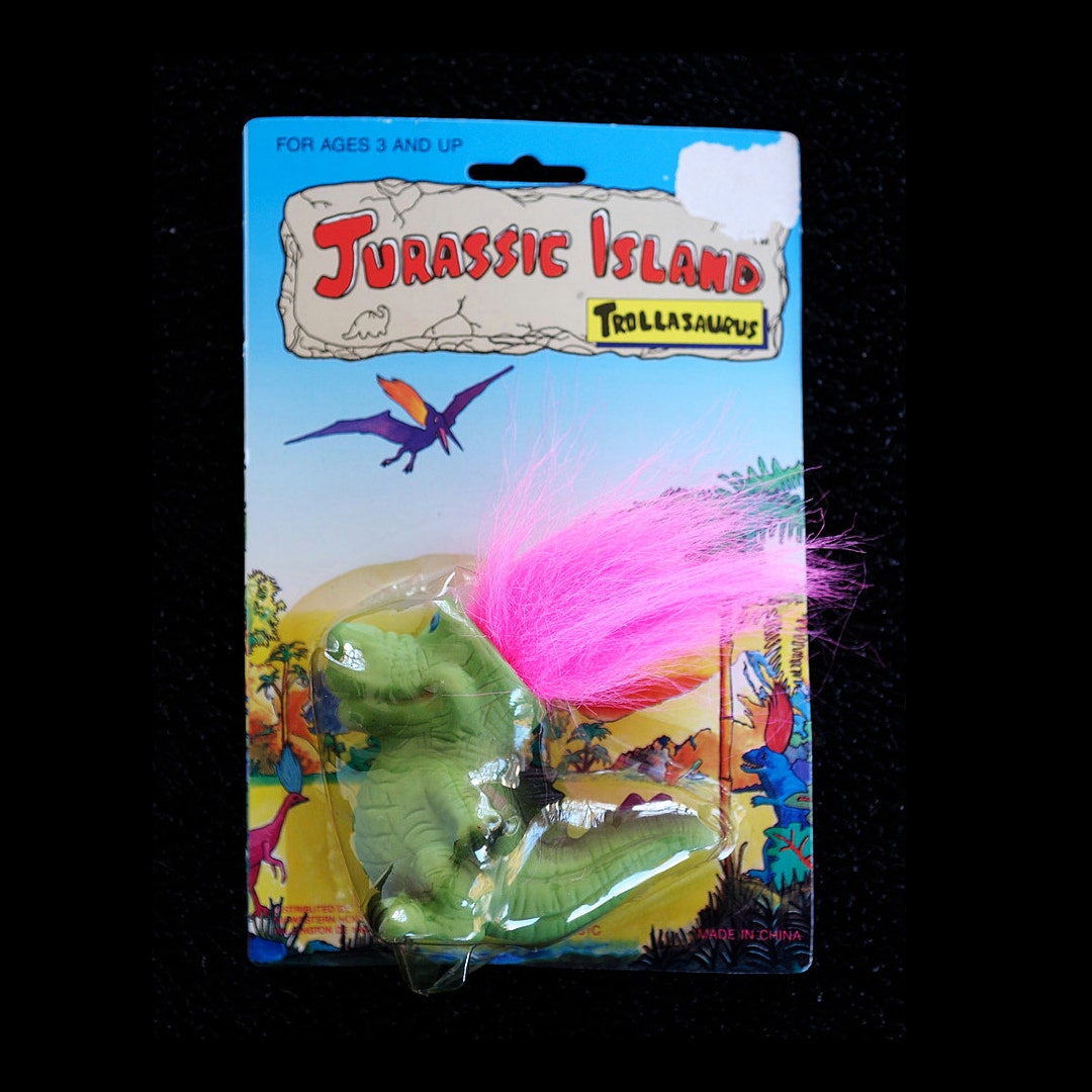 Troll Dinosaur NEW Rare Pink Hair Jurassic Island Circa 1991 1992 ...