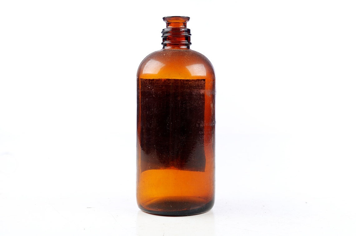 APOTHECARY JAR Bottle 1940s MERCK Ethyl Acetate Advertising - Etsy