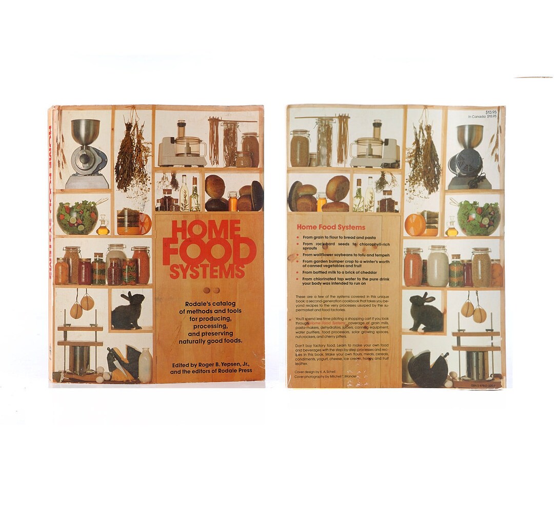 COOKBOOK 1981 Home Food Systems Guide Cook Book Vintage Culinary ...