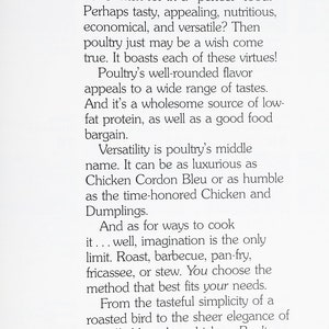 COOKBOOK 1986 Better Homes & Garden Poultry Cook Book Vintage Culinary ...