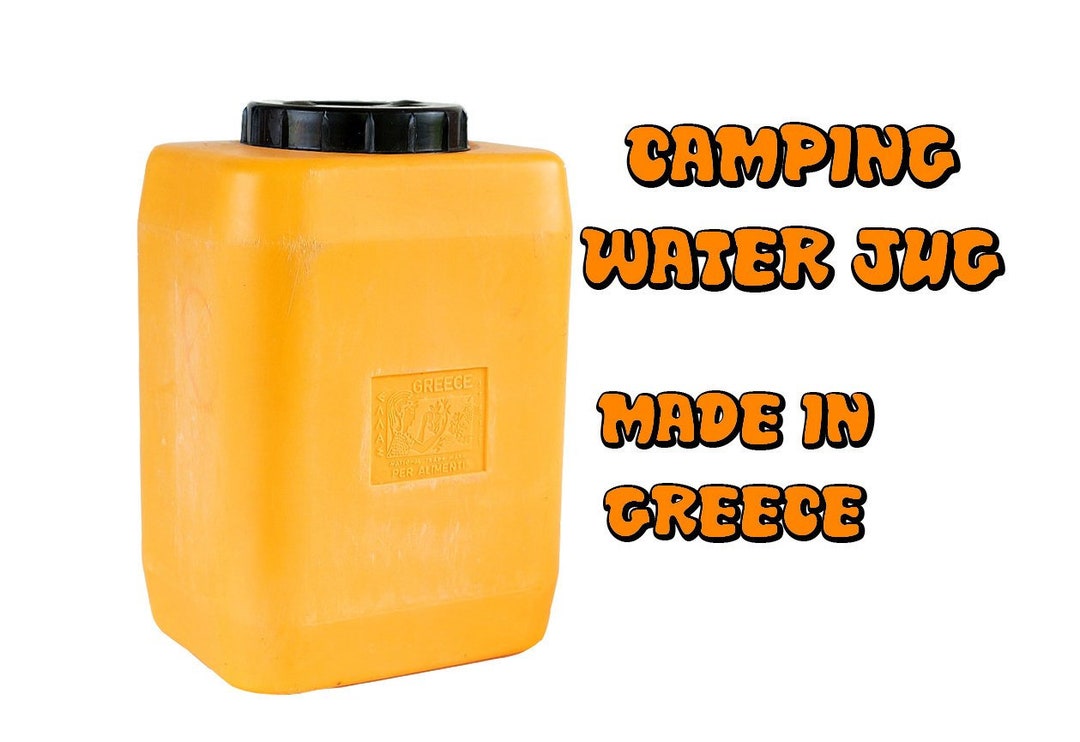 CAMPING WATER JUG Greek Backpacking Bushcraft Fish Trapping Survival ...
