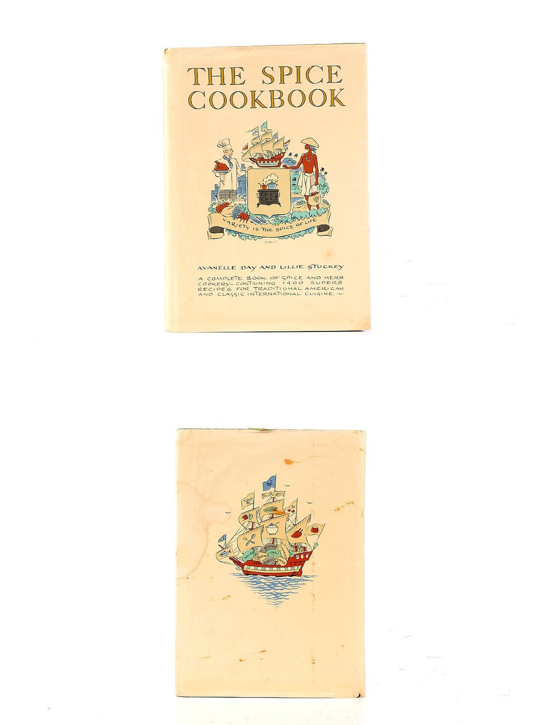 COOKBOOK 1964 SPICE Cook Book Vintage Culinary Retro Kitchen Binder ...