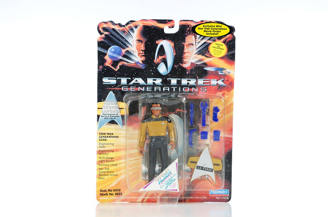 ACTION FIGURE STAR Trek Geordi Laforge Klingon Next Generation Space ...