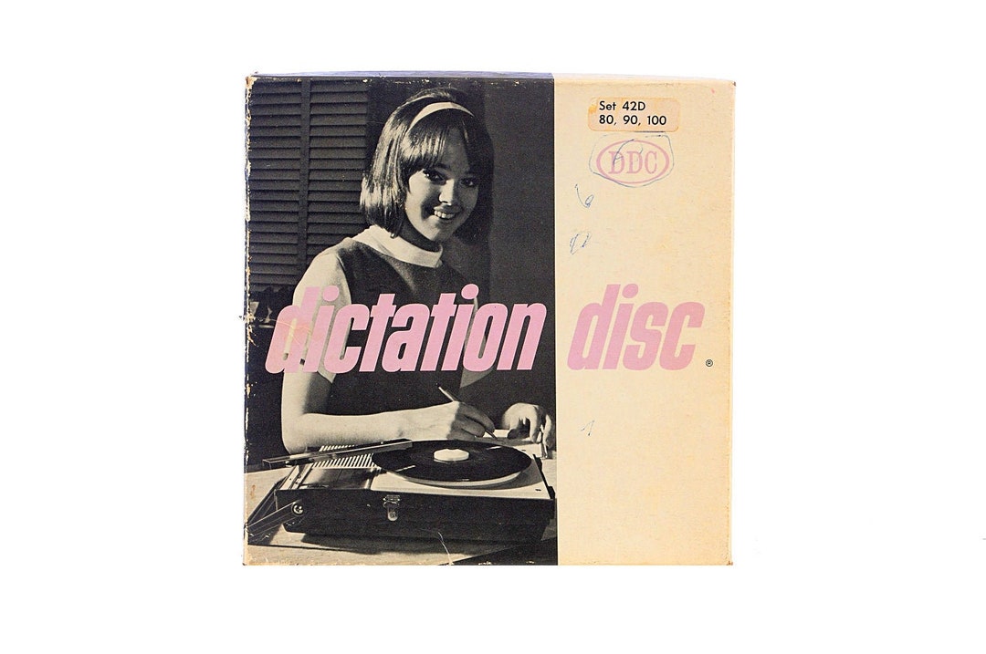 DICTATION Record SECRETARY Assistant Mod 4 Disc 45 Rpm Vinyl Dust ...