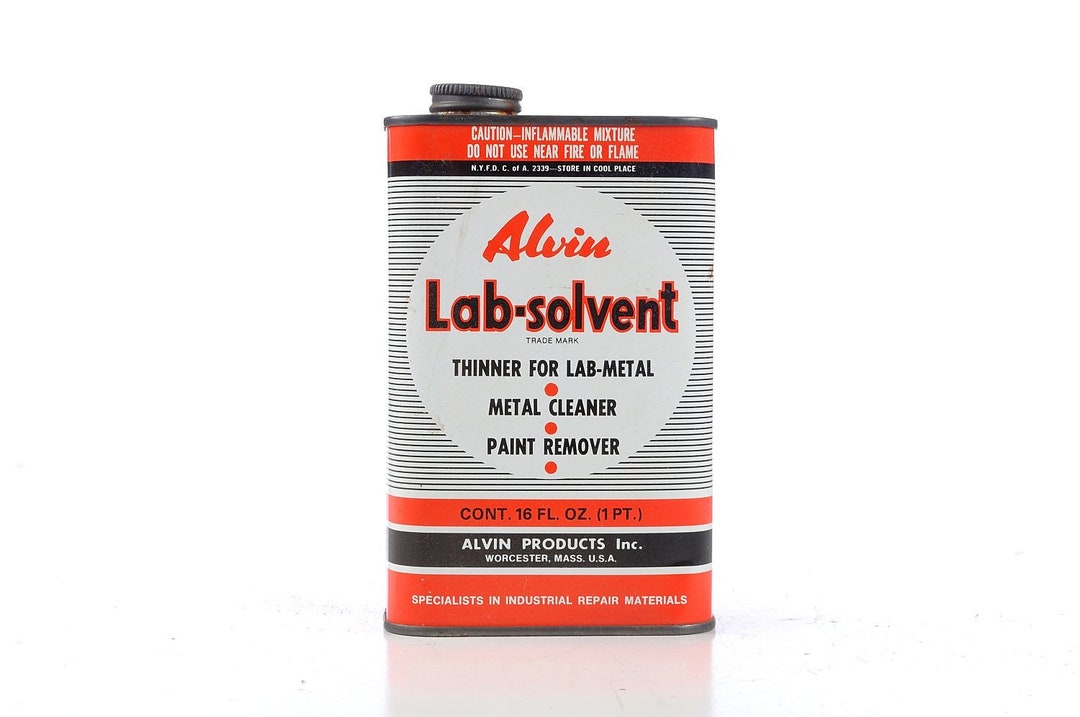 CONTAINER Gas Oil Petroliana Car Paint Alvin Lab Solvent TIN Industrial ...