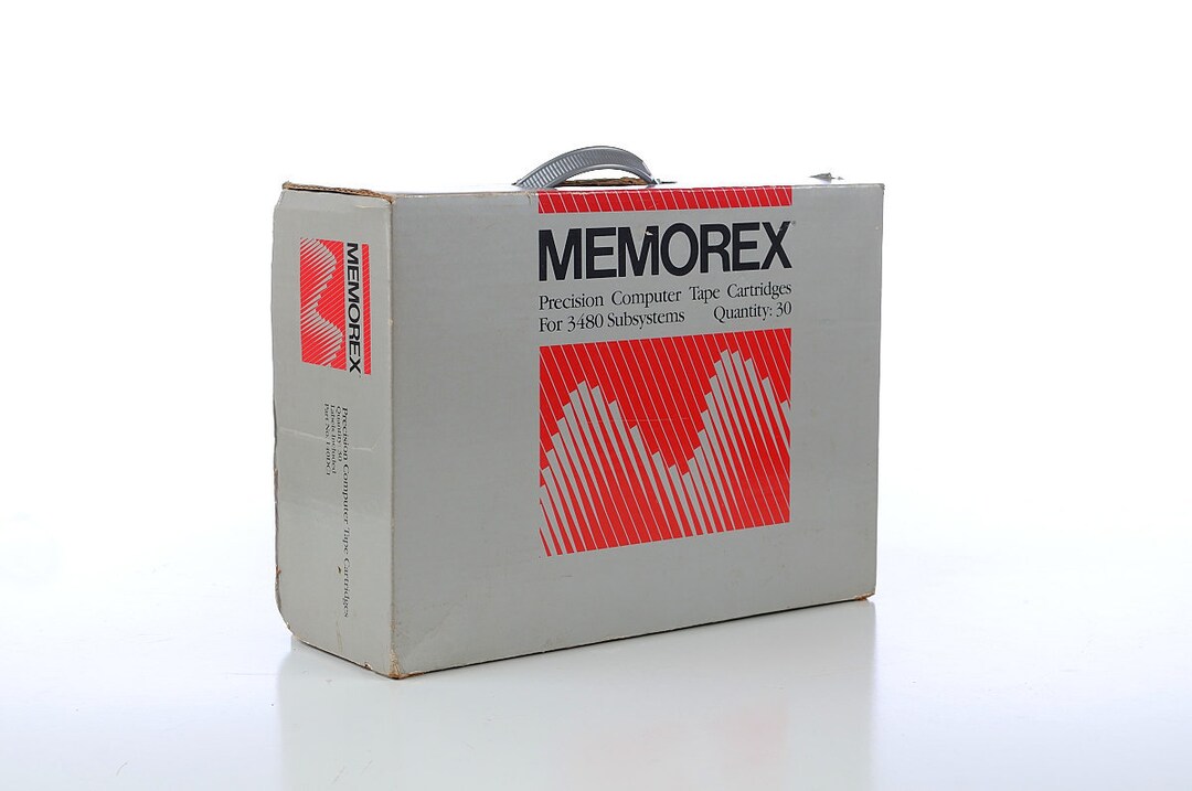 MEMOREX BOX Empty Display Storage 3480 Subsystem Cartridge Tapes ...