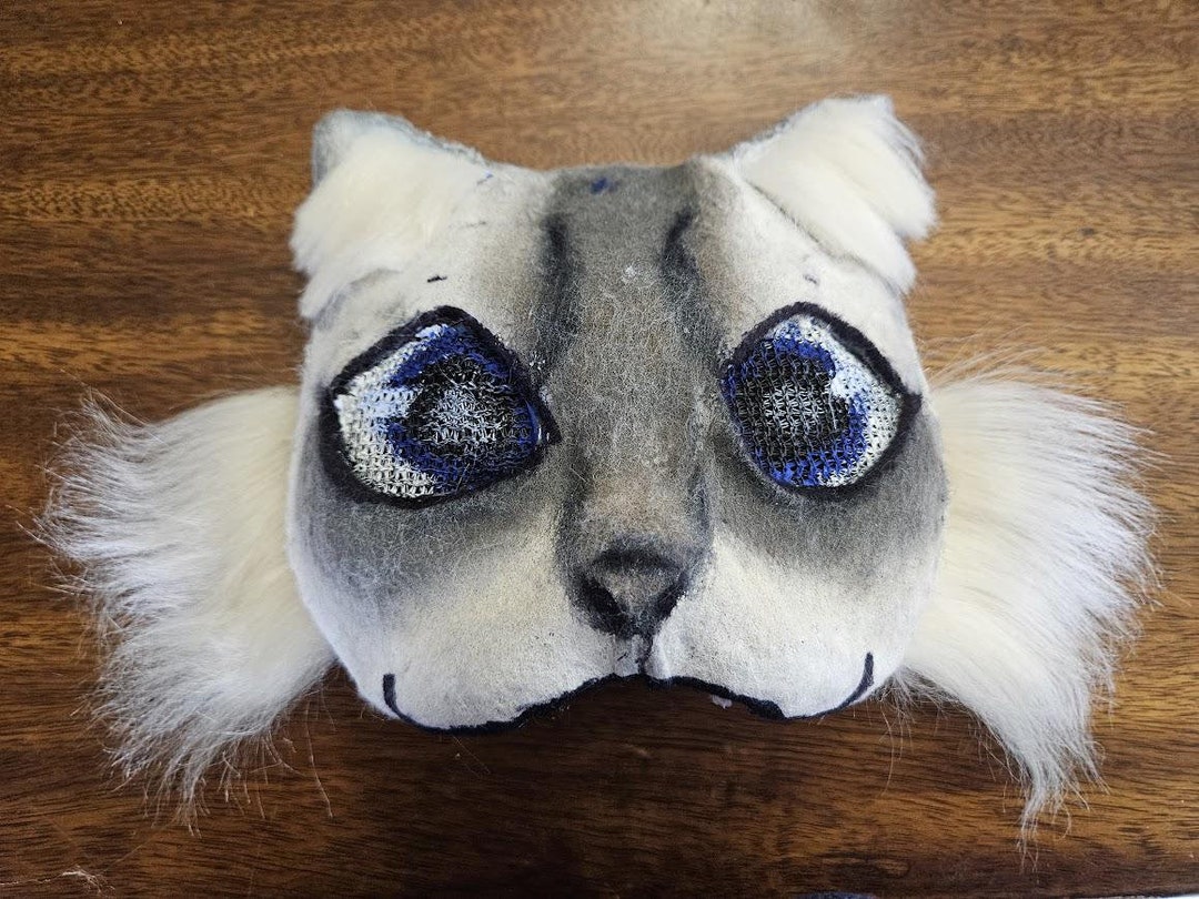Gray Siberian Cat Mask - Etsy