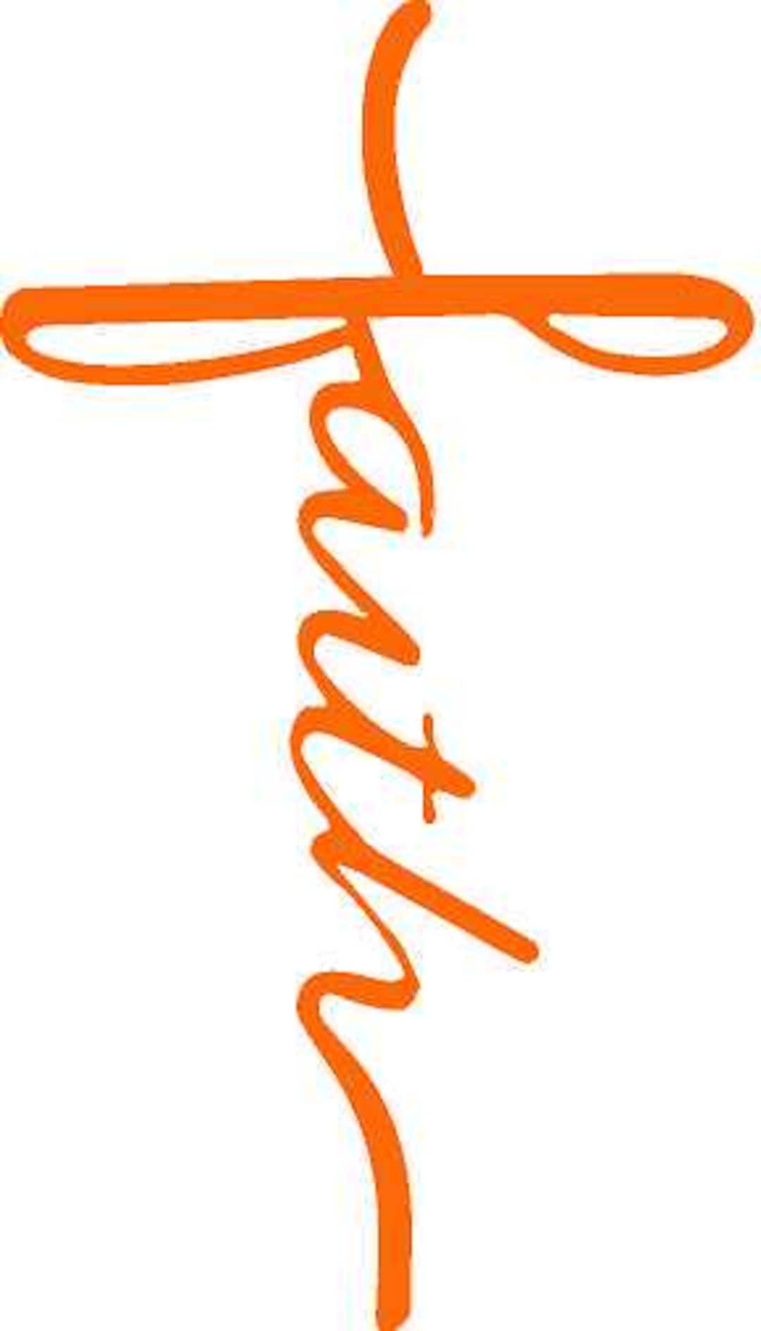 Faith Cross Decal - Etsy