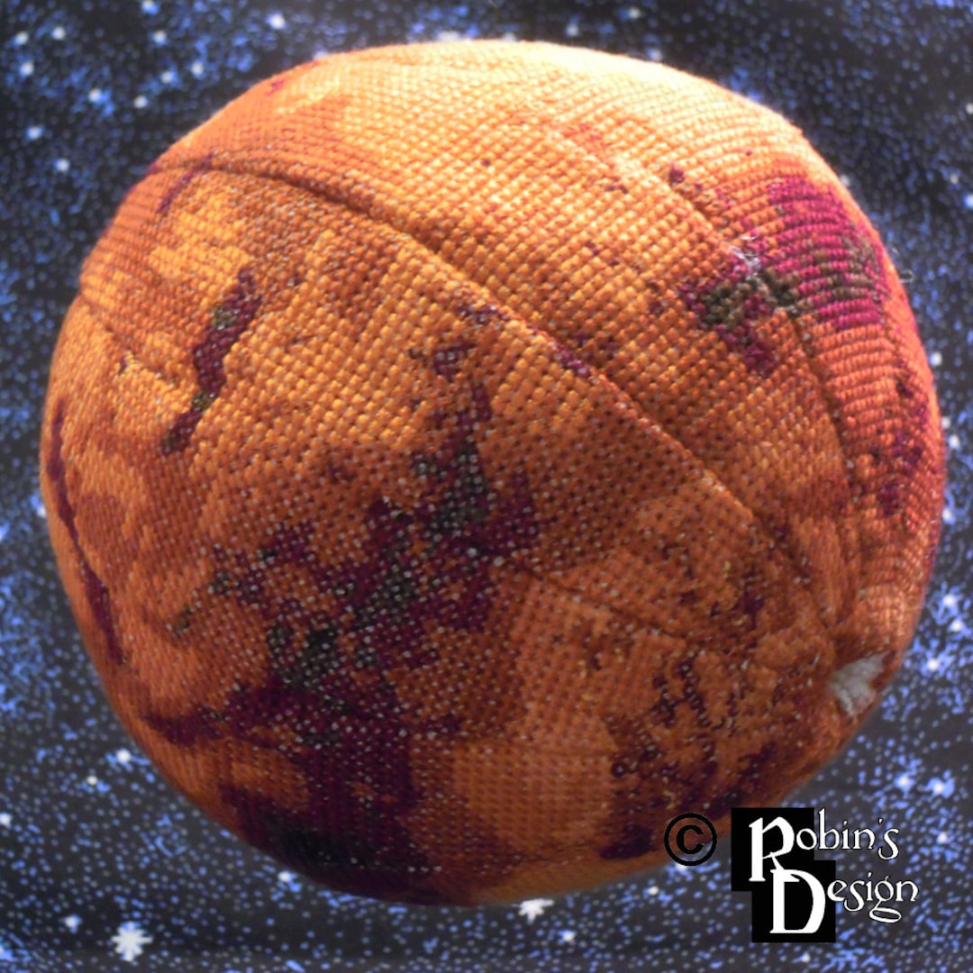 Mars Globe 3D Cross Stitch Sewing Pattern PDF - Etsy