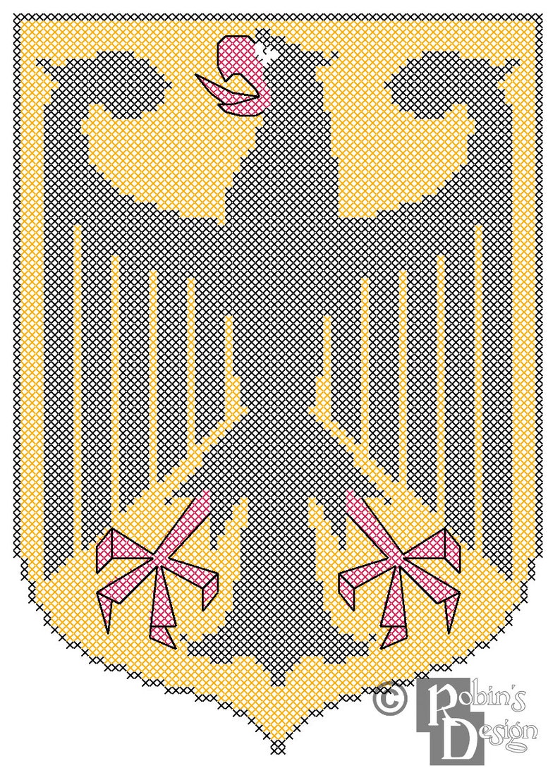 German Coat of Arms Cross Stitch Pattern PDF - Etsy