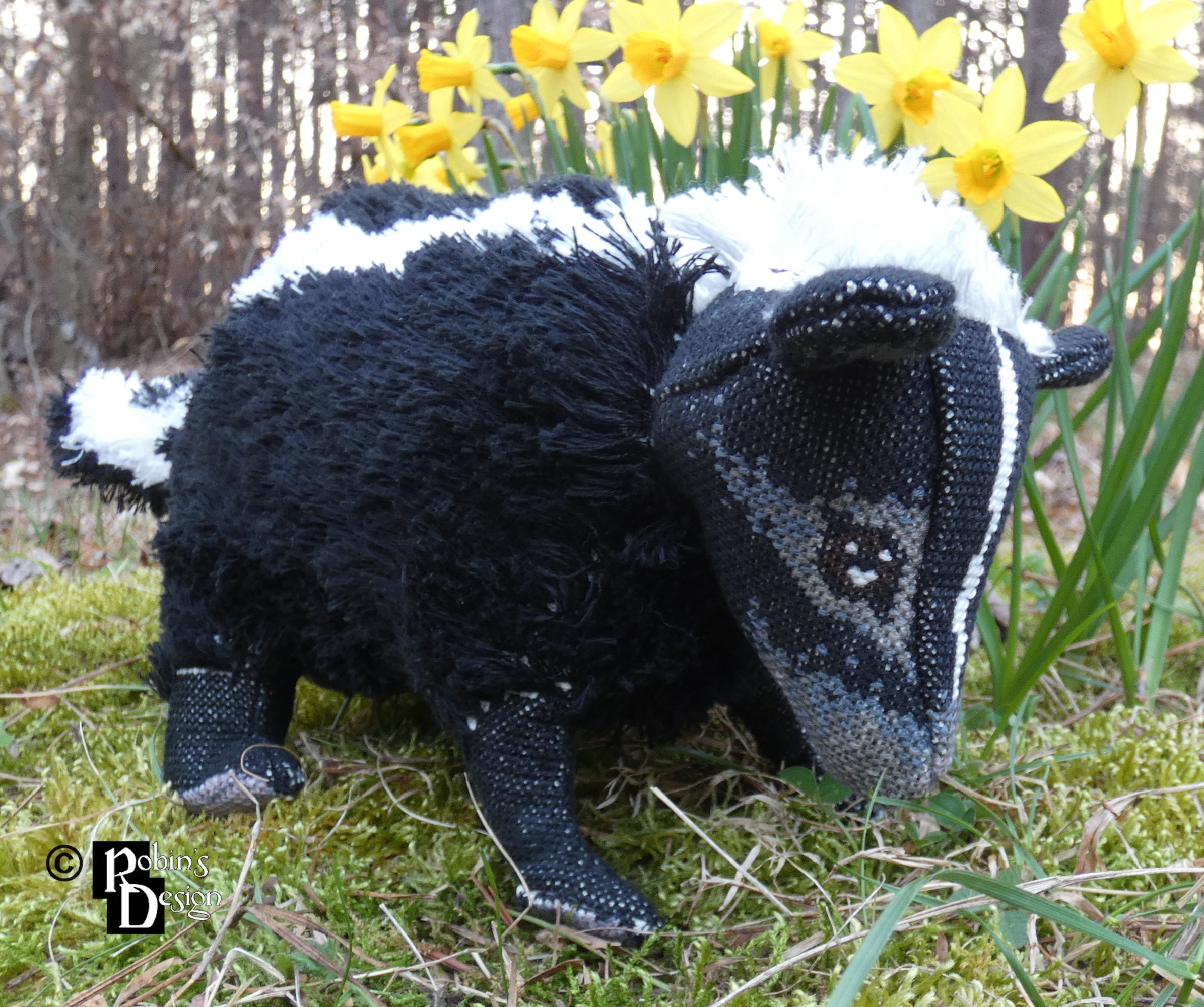 Henry the Skunk Doll 3D Cross Stitch Animal Sewing Pattern PDF - Etsy