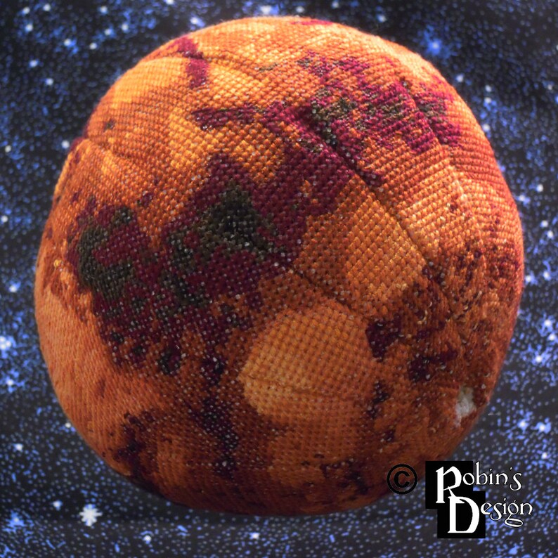 Mars Globe 3D Cross Stitch Sewing Pattern PDF - Etsy