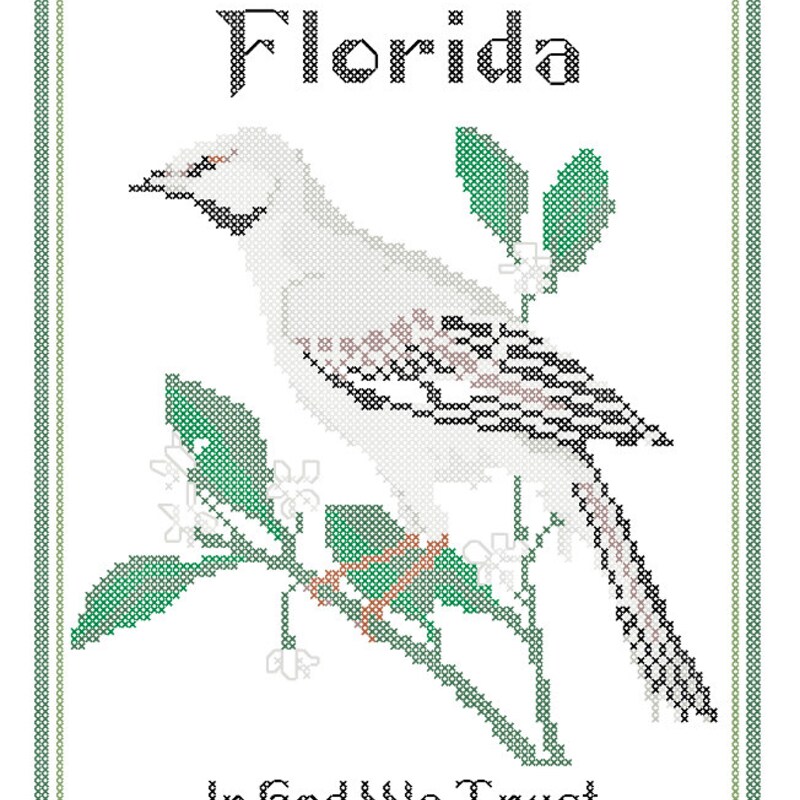 Florida Cross Stitch - Etsy